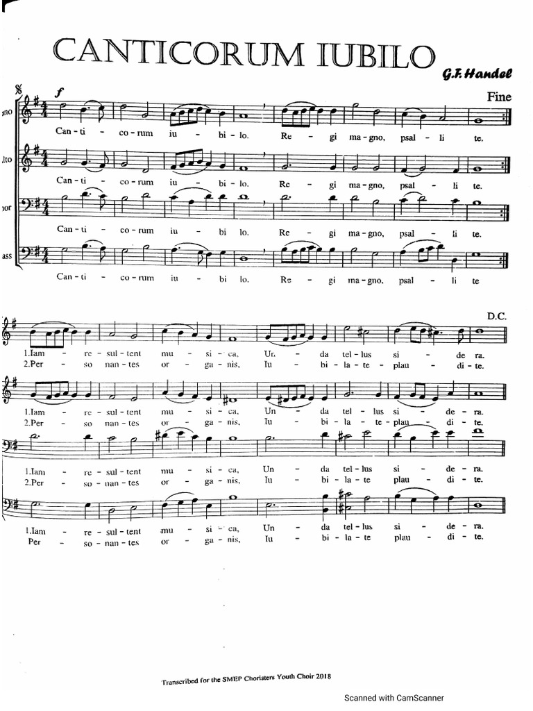 Canticorum Jubilo | PDF