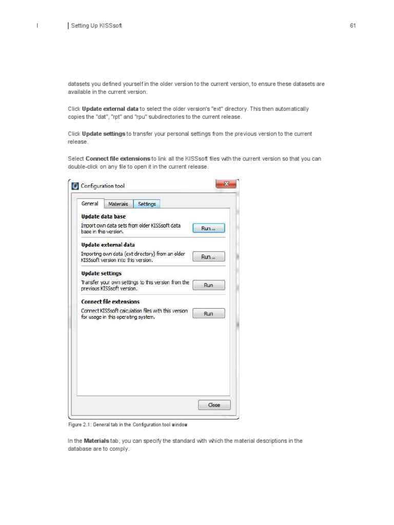 Figure 2.1: General Tab in The Configuration Tool Window | PDF | Menu (Computing) | Graphical ...