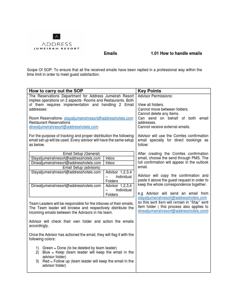 How To Carry Out The SOP Key Points | PDF | Computing | Cyberspace