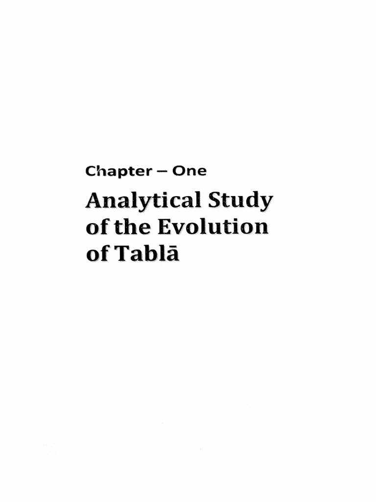 Analytical Study of The Evolution of Tabla PDF | PDF | String ...