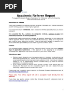 Academic Referee Report Guidelines | PDF | Postgraduate Education ...