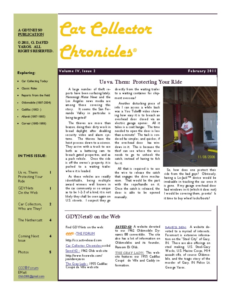 Car Collector Chronicles 02-11 | PDF | Car | Vehicles