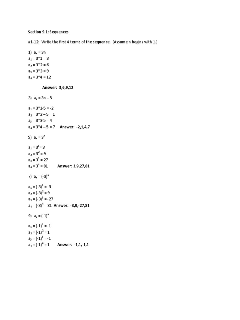 Chapter 9 Solutions PDF | PDF | Summation | Mathematical Notation