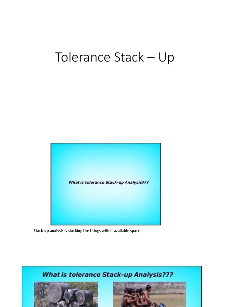 Tolerance Stack-Up Analysis Guide | PDF | Engineering Tolerance ...