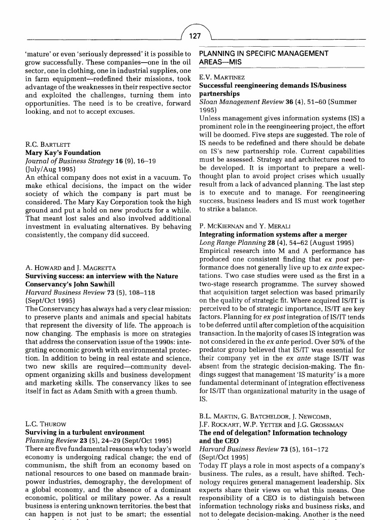 IT - Merger - Some Paper | PDF | Mergers And Acquisitions | Strategic ...