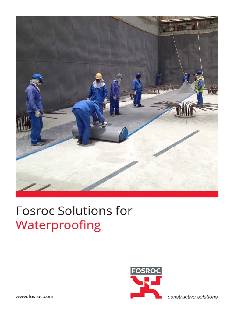 Fosroc Waterproofing Brochure PDF | PDF | Roof | Concrete