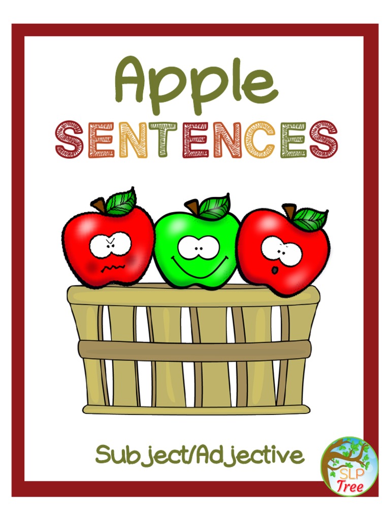 Apple Sentences Subject Adjective Free | PDF | Computer Related ...