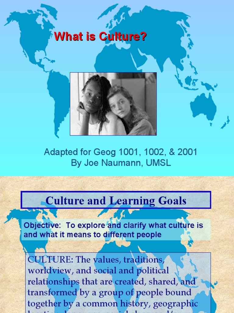 What Is Culture | PDF | Race (Human Categorization) | Gender