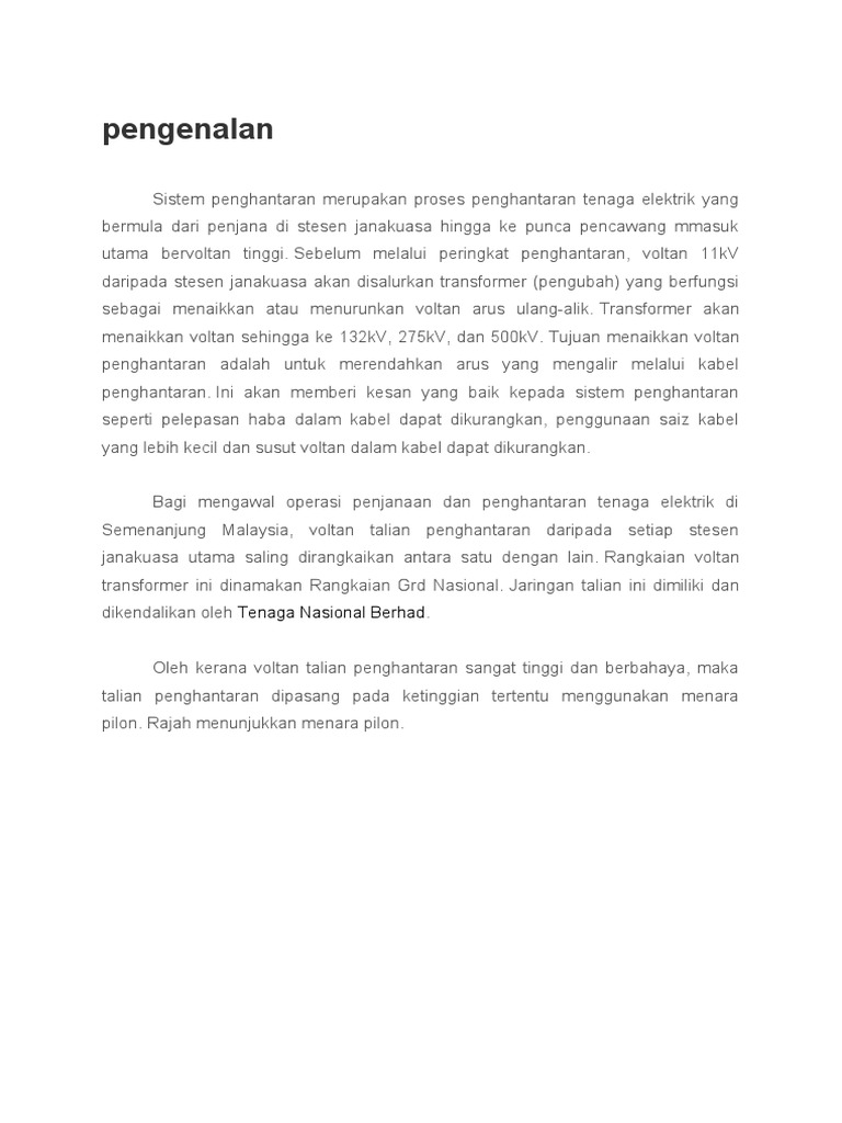 9 - Sumber Tenaga Elektrik Dan Kegunaannya | PDF