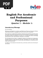 Q1 - English For Academic and Professional Purposes 11 - Module 1 PDF ...