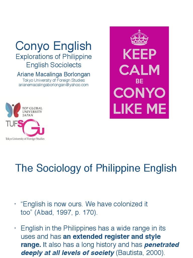 Conyo English Explorations of Philippine | PDF | English Language ...