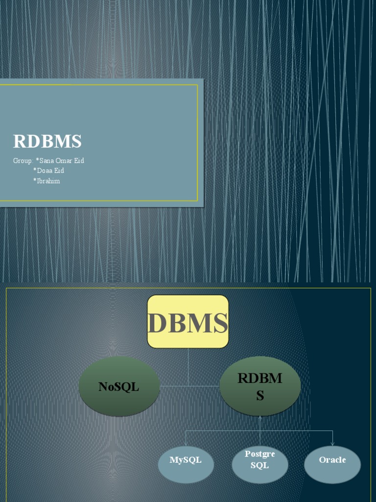 Comparing Relational Database Management Systems: An Overview of Oracle, PostgreSQL and MySQL ...