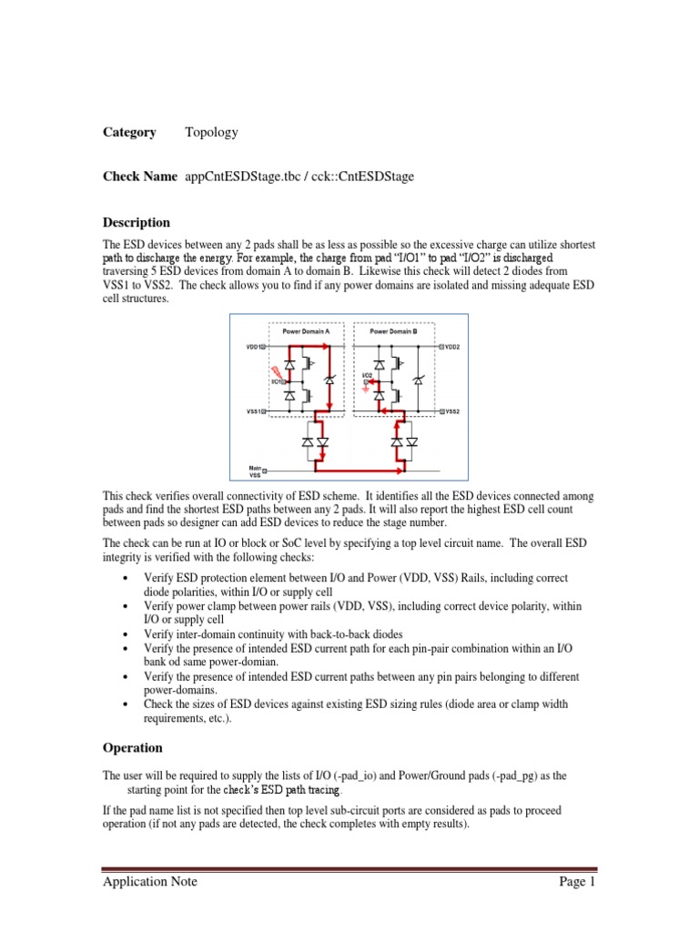Appnote ESD Primary Check v1 | PDF | Diode | Electrostatic Discharge