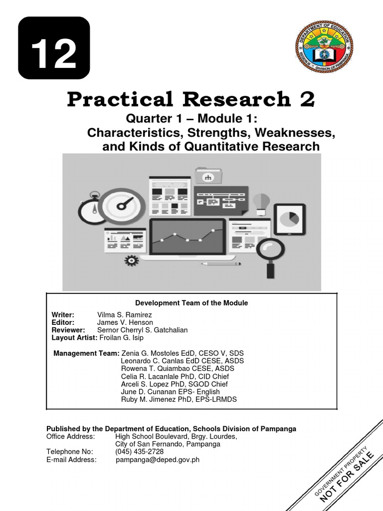 Practical Research 2: Quarter 1 - Module 1: Characteristics, Strengths, Weaknesses, and Kinds of ...
