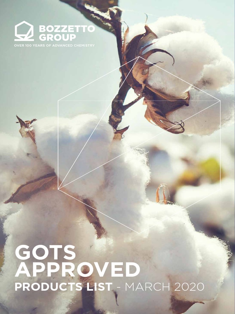 Gots Approved: Products List - March 2020 | PDF | Dye | Textiles