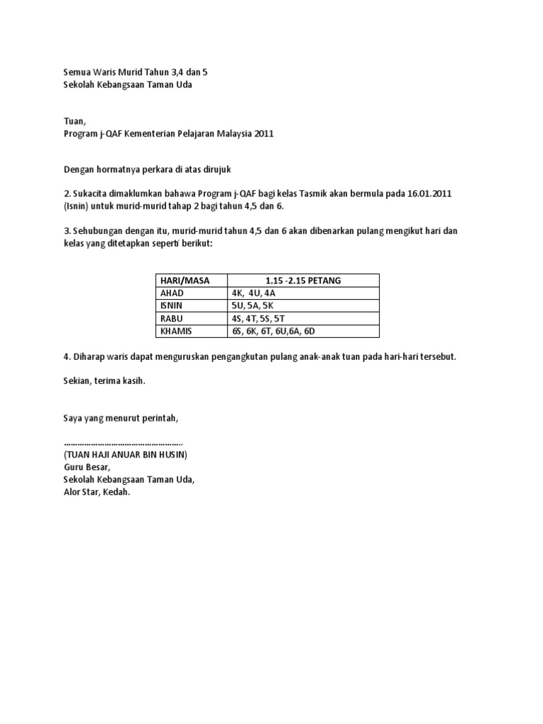 Surat Tasmik | PDF
