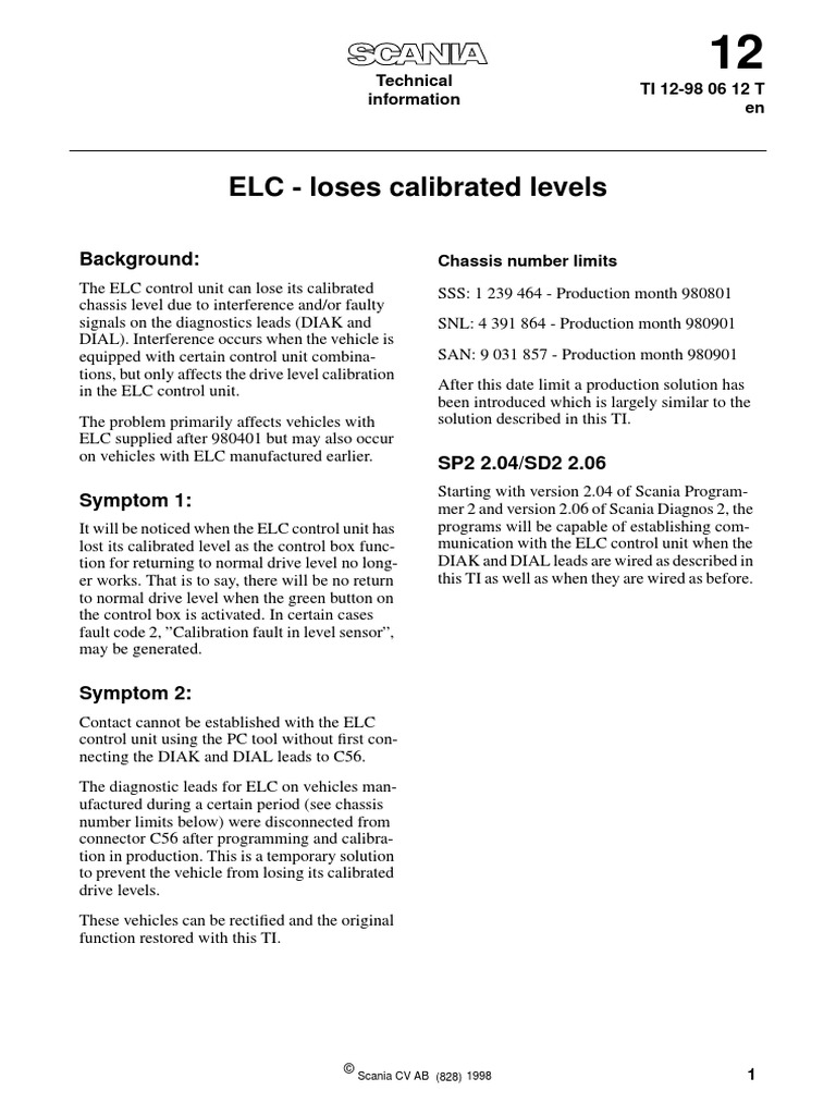 ELC - Loses Calibrated Levels: Background | PDF | Electrical Connector ...