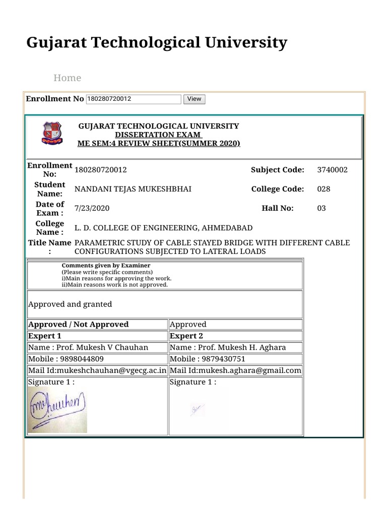 Thesis Approval Certificate PDF | PDF