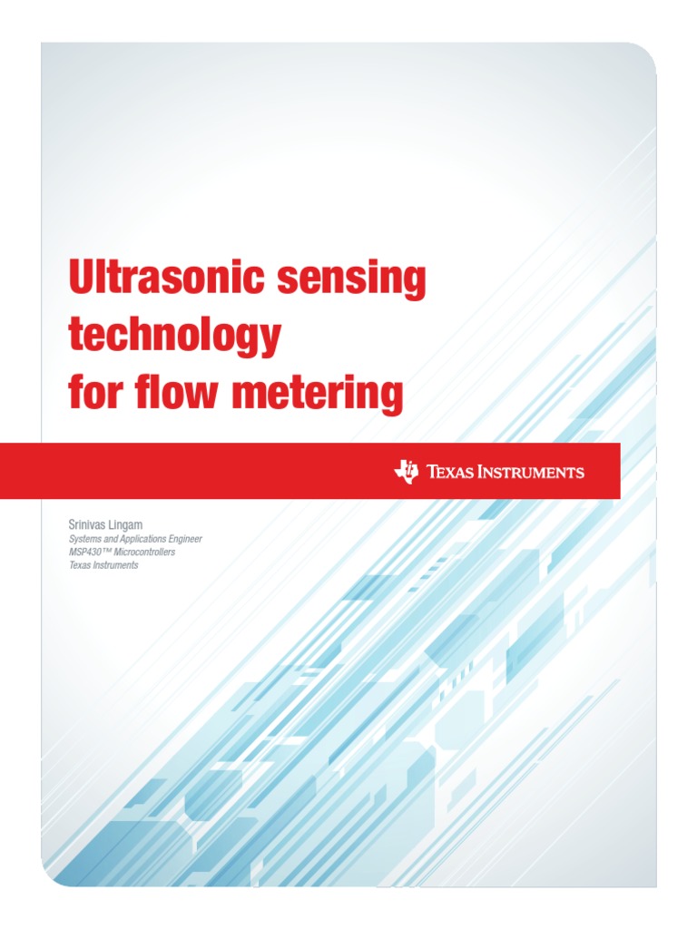 Ultrasonic Sensor in Flow Meter | PDF | Flow Measurement | Ultrasound