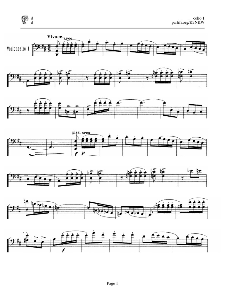K7NKW A4 Cello 1 | PDF