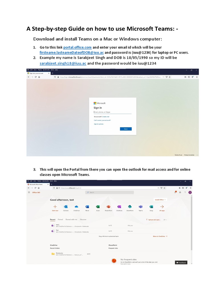 A Step-By-Step Guide On How To Use Microsoft Teams | PDF