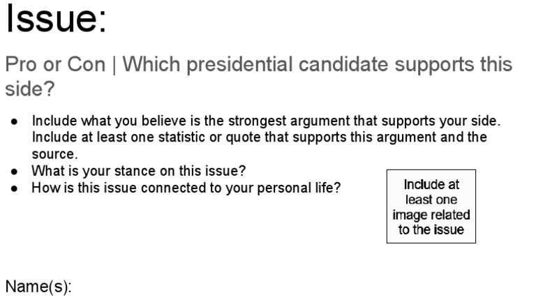 Civic Issue Template | PDF | Career & Growth | Social Science