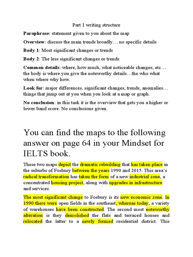 Part 1 Writing Structure & Example | PDF
