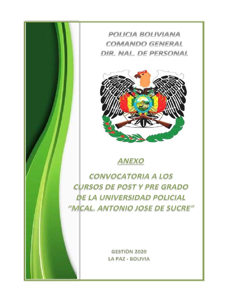 Anexo Conv 2020 | PDF | Bolivia | Gobierno