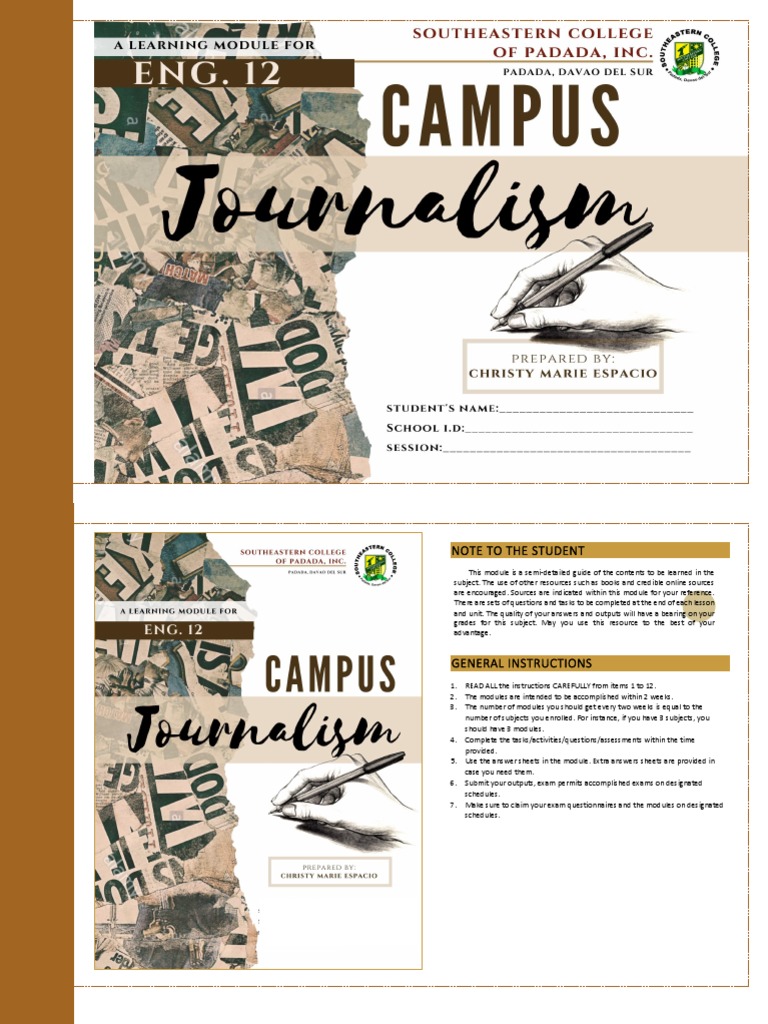 Campus Journalism Book | PDF | Journalism | Social Media