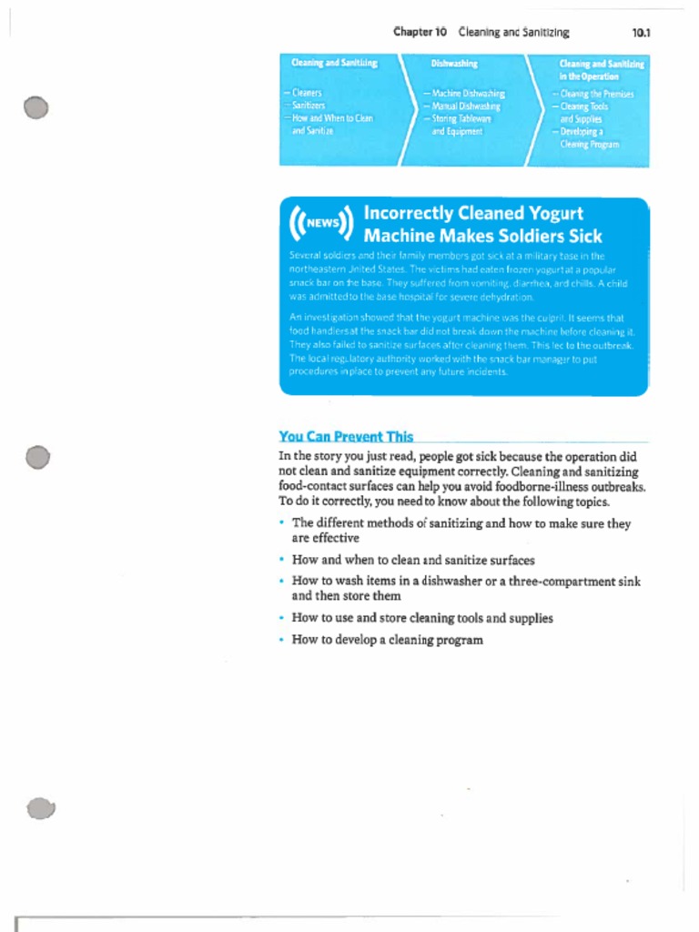 ServSafe Chapters 10 and Appendix | PDF