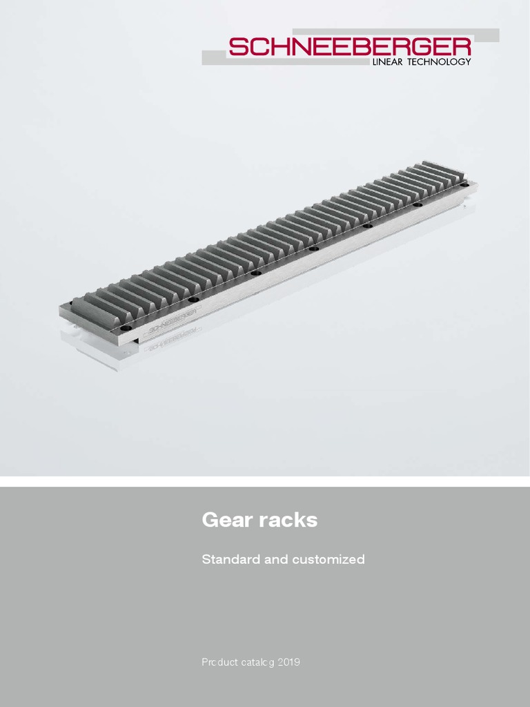 Gear Racks Product Catalog EN PDF | PDF | Gear | Machines