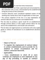 CLRA Act 1970 Overview and Provisions | PDF | License | Employment