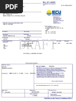 Modelo de BL - MARITIMO | PDF | Bill Of Lading | Cargo