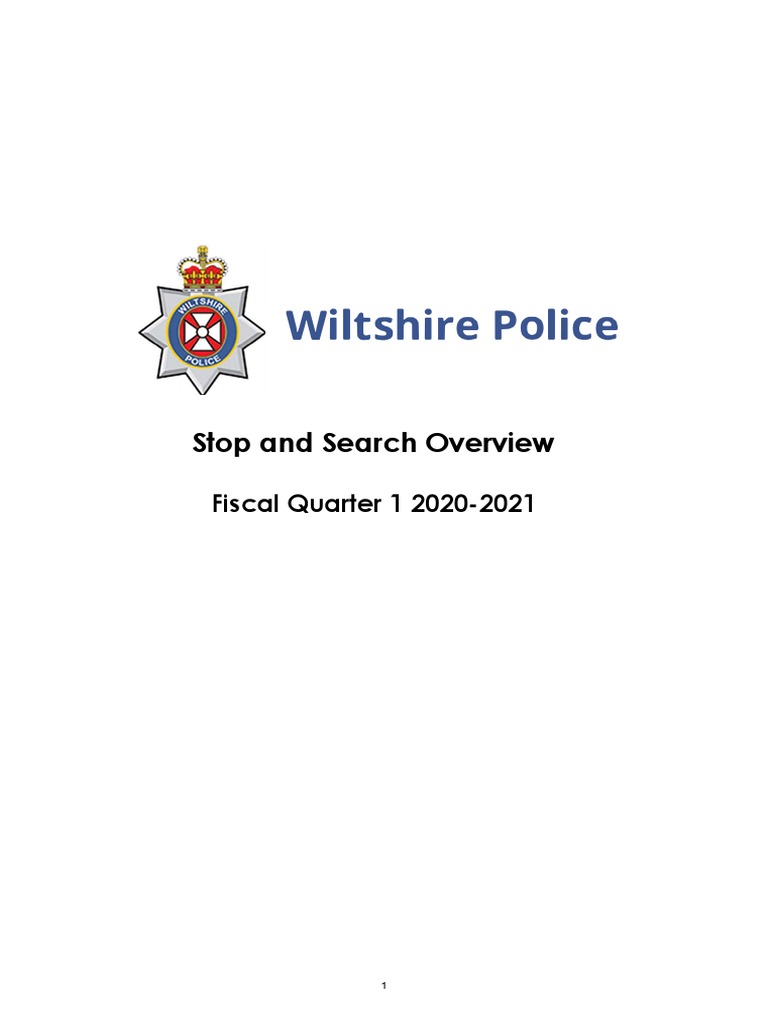 Stop Search Graphs Apr-20 To Jun-20 | PDF | Violence
