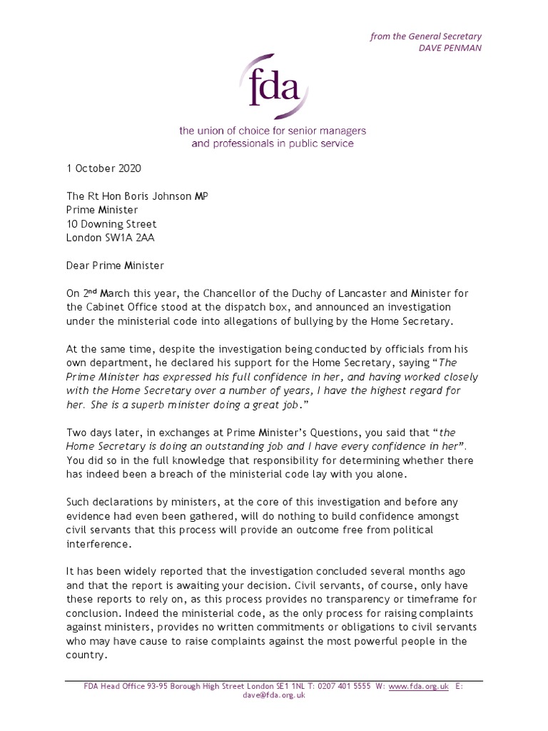 Penman Letter To PM | PDF | Justice | Crime & Violence
