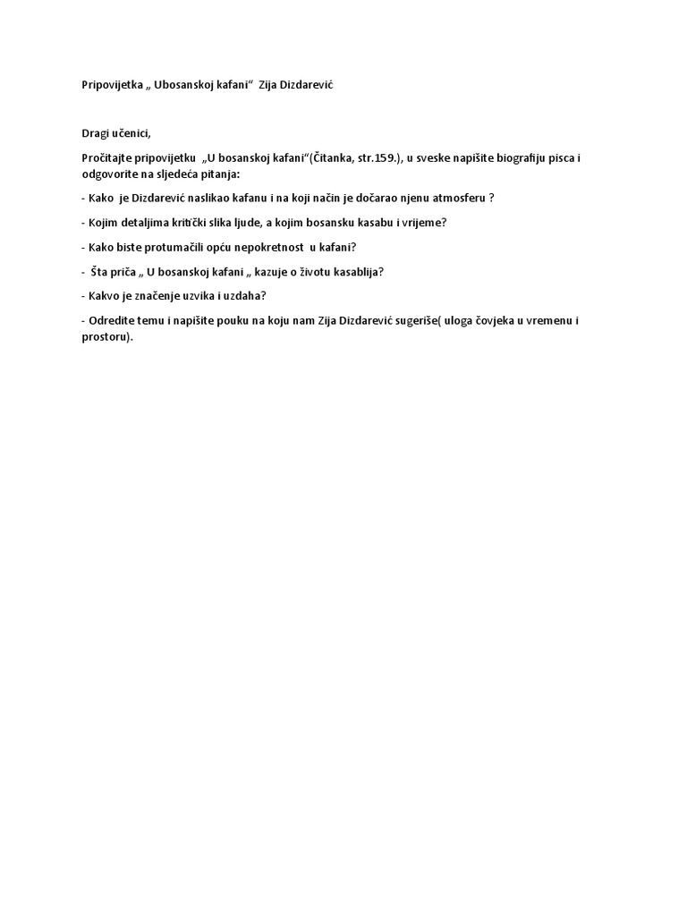 Pripovijetka | PDF
