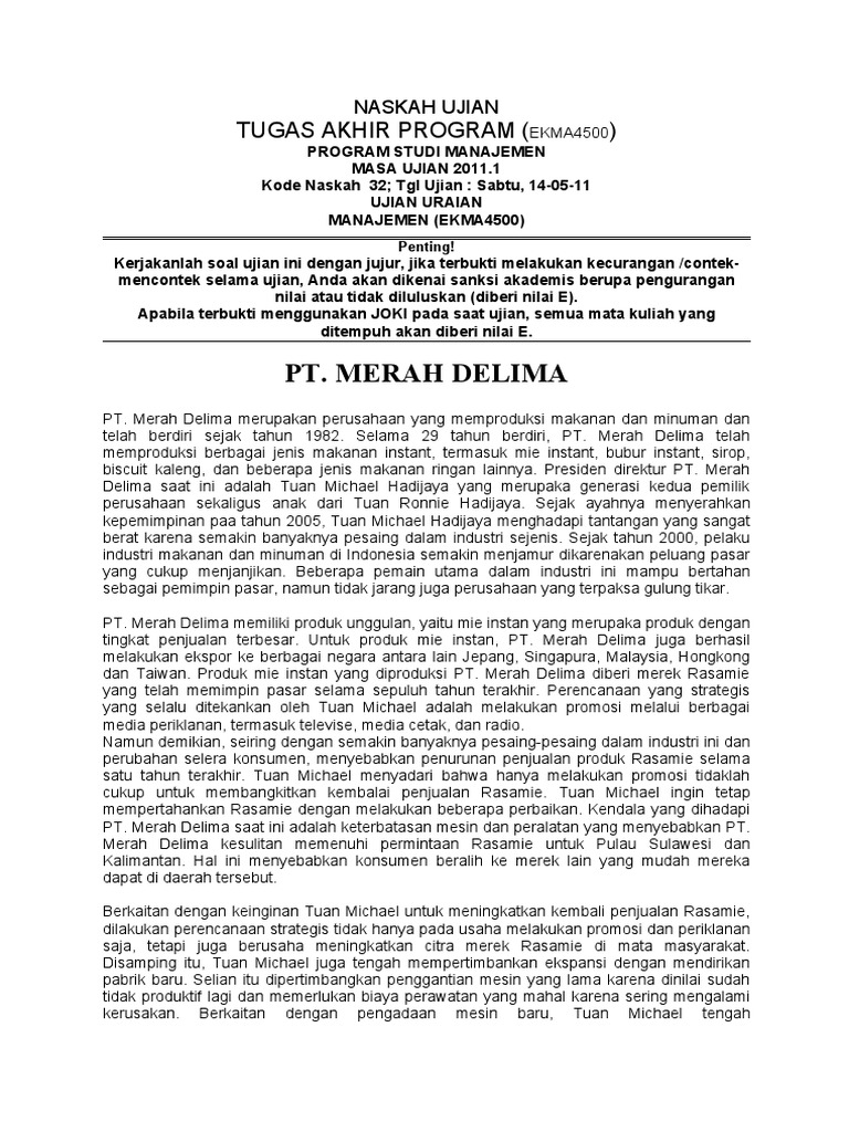 PT Merah Delima | PDF