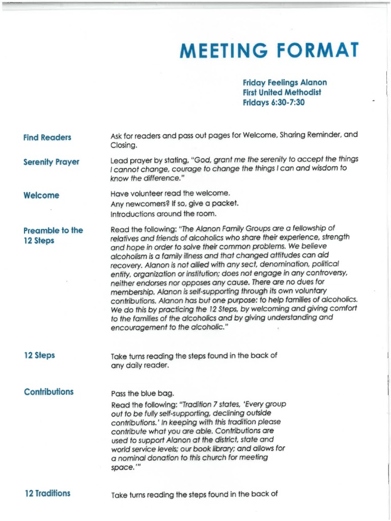Meeting Format | PDF