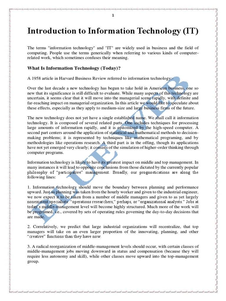 Introduction To Information Technology | PDF | Wi Fi | Computer Network