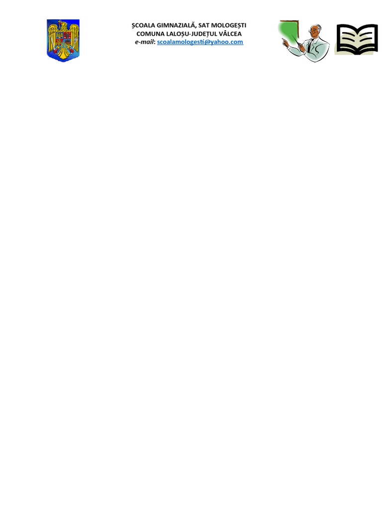 Antet Școală | PDF