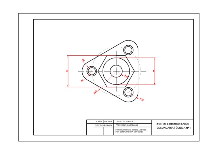 Practica AutoCAD - 4 PDF | PDF