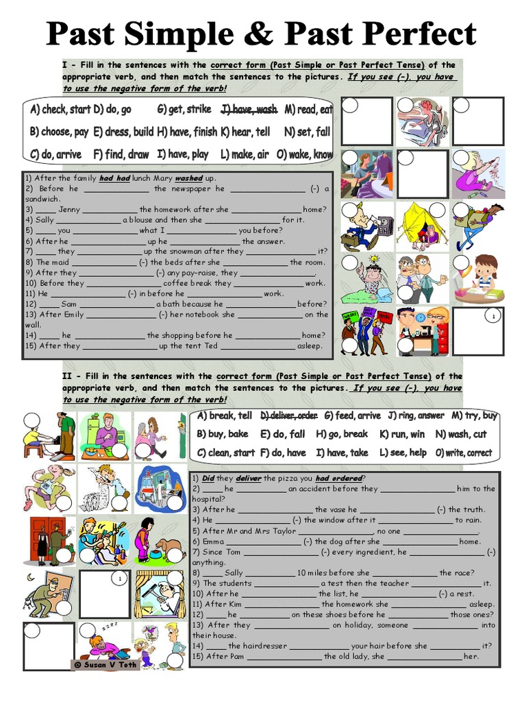 02 Simple-Past-And-Past-Perfect-Tense 3A April 24th | PDF