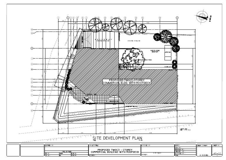 Site Development Plan: Proposed Two (2) - Storey Commercial Bldg. With ...