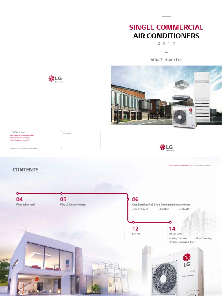 LG Inverter SCAC Catalog | PDF | Air Conditioning | Power Inverter