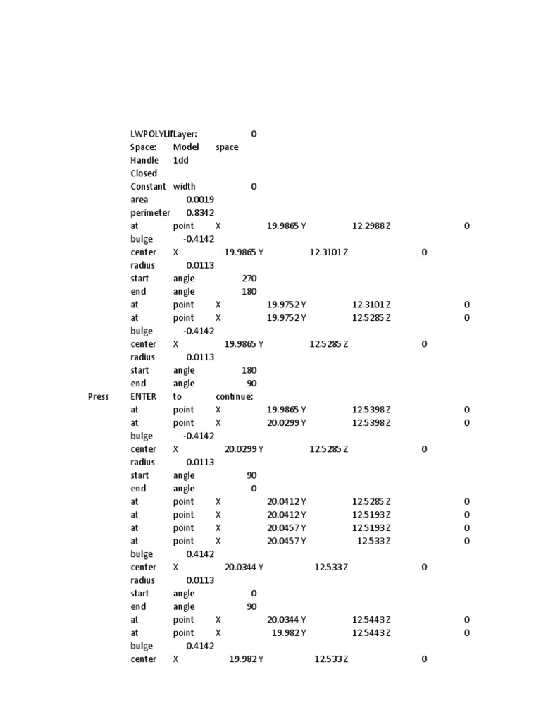 Excel Coordinates Pdf Geometry Geometric Measurement 4033