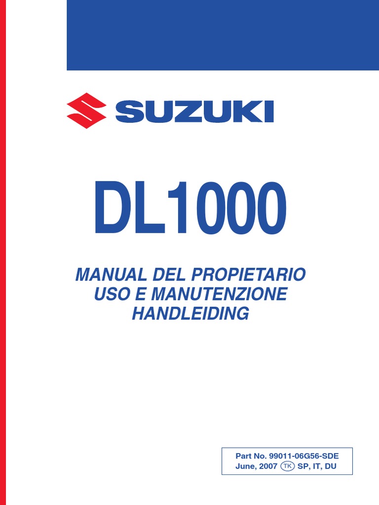 DL1000-L2 - Manual-Sp PDF | PDF | Motocicleta | Tecnología de vehículos