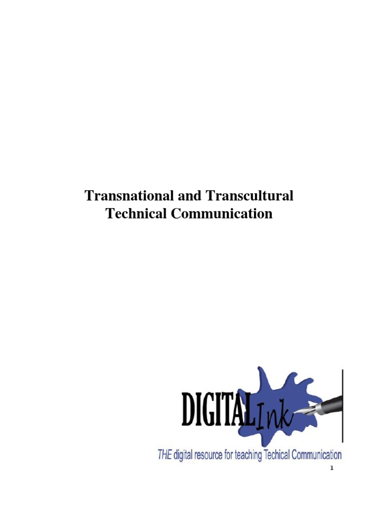 Transnational and Transcultural Technical Communication | PDF | Jargon ...