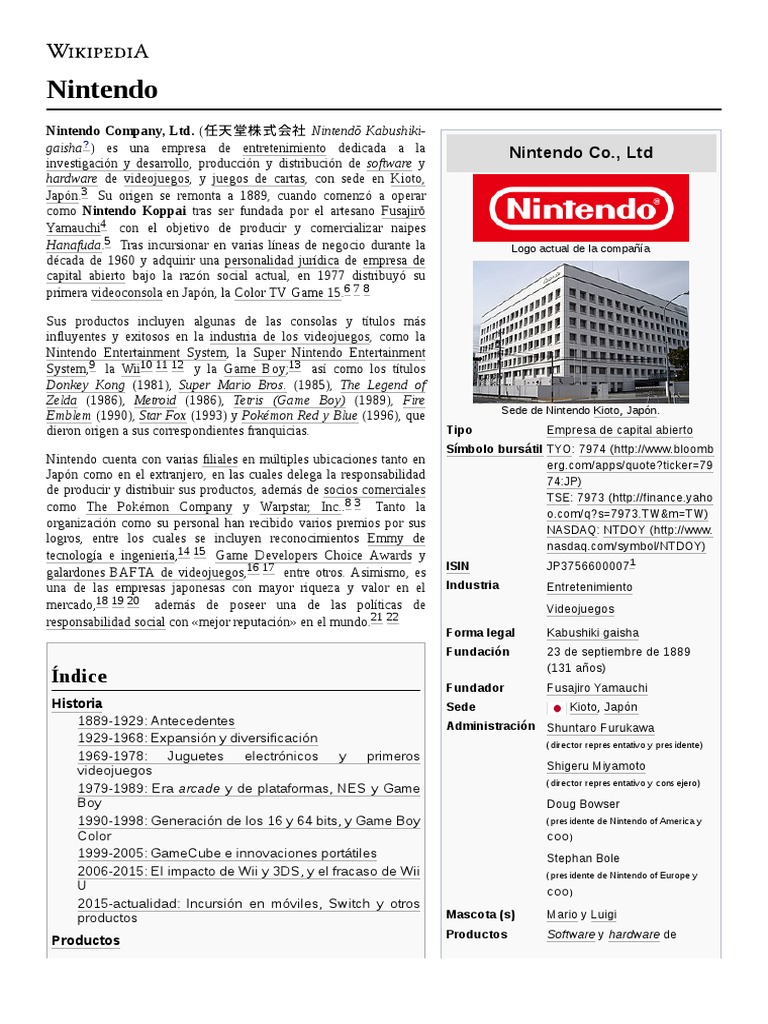 Nintendo | PDF | Nintendo | Wii