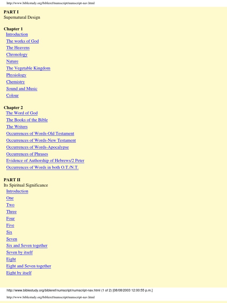 Bullinger EW - Number in Scripture | PDF | Abraham | Magnetism