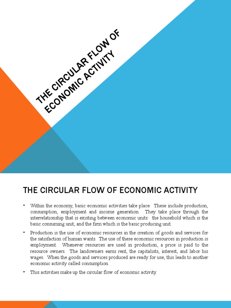 Circular Flow of Economic Activity Explained | PDF | Output (Economics ...
